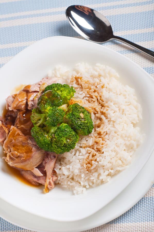 Turkey Brocoli Rice Topping Meal Stock Image - Image of delicious ...