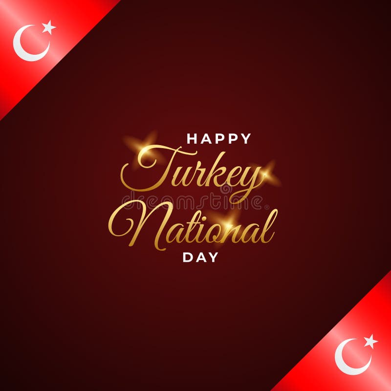 Turkey National Day Design Illustration Collection Stock Vector ...