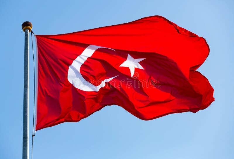 Turkey national flag stock image. Image of design, flight - 258665327