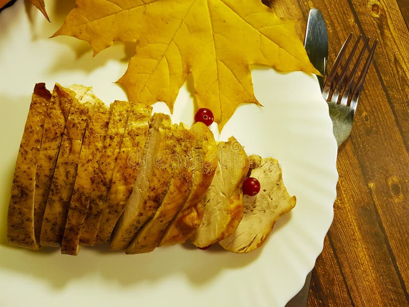 Turkey Pieces of Thanksgiving Day Celebration Stock Image - Image of ...