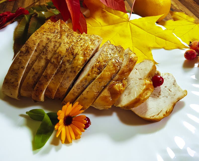 Turkey Pieces of Thanksgiving Day Stock Image - Image of autumn ...