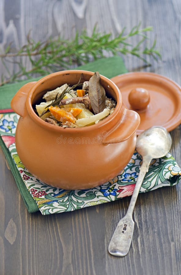 Turkey pot stock photo. Image of meat, roasted, spoon - 26529702