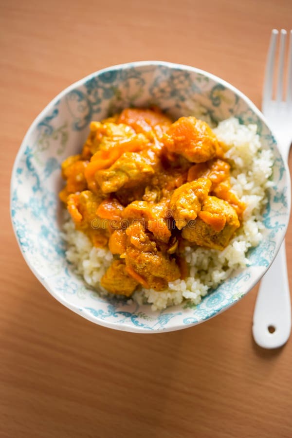 Turkey Pumpkin Curry with Rice Stock Image - Image of fish, food: 208281527