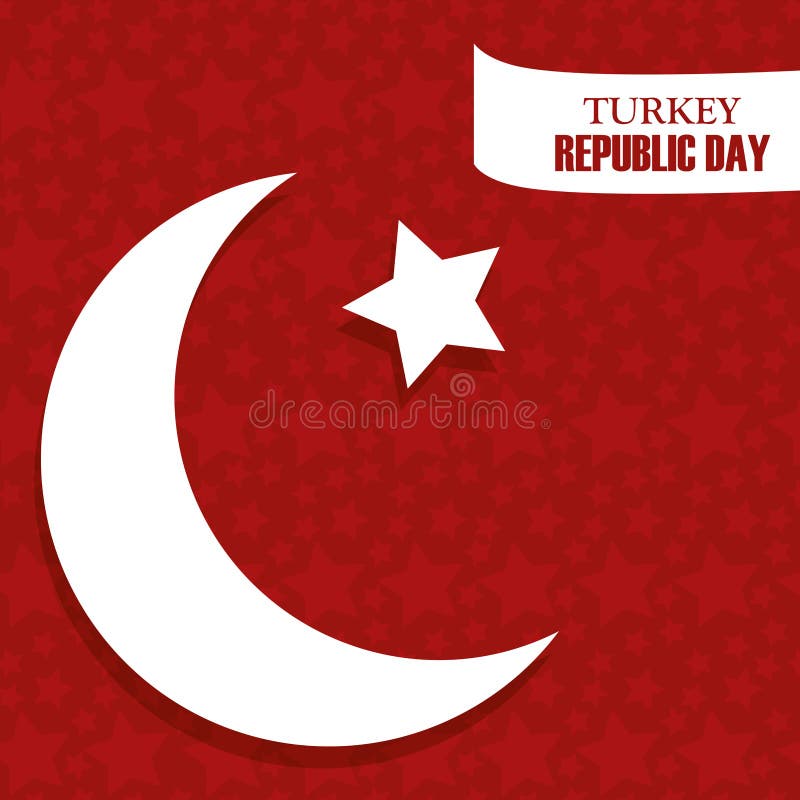 Turkey Republic Day, Background Flag Half Moon Star National Stock ...