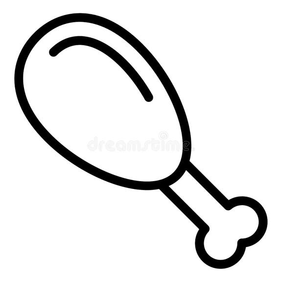 Chicken Leg Outline Cartoon Stock Illustrations 714 Chicken Leg Outline Cartoon Stock