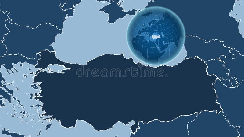 Turkey and Globe. Solids stock video. Video of orientation - 247317451