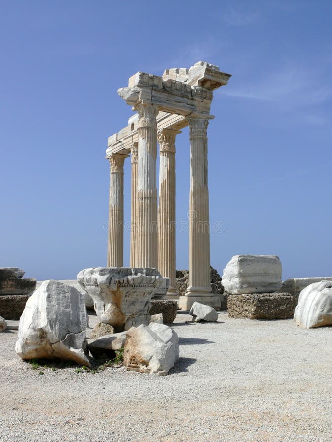 Turkey, Alanya - Red Tower and Harbor Stock Image - Image of turkey ...