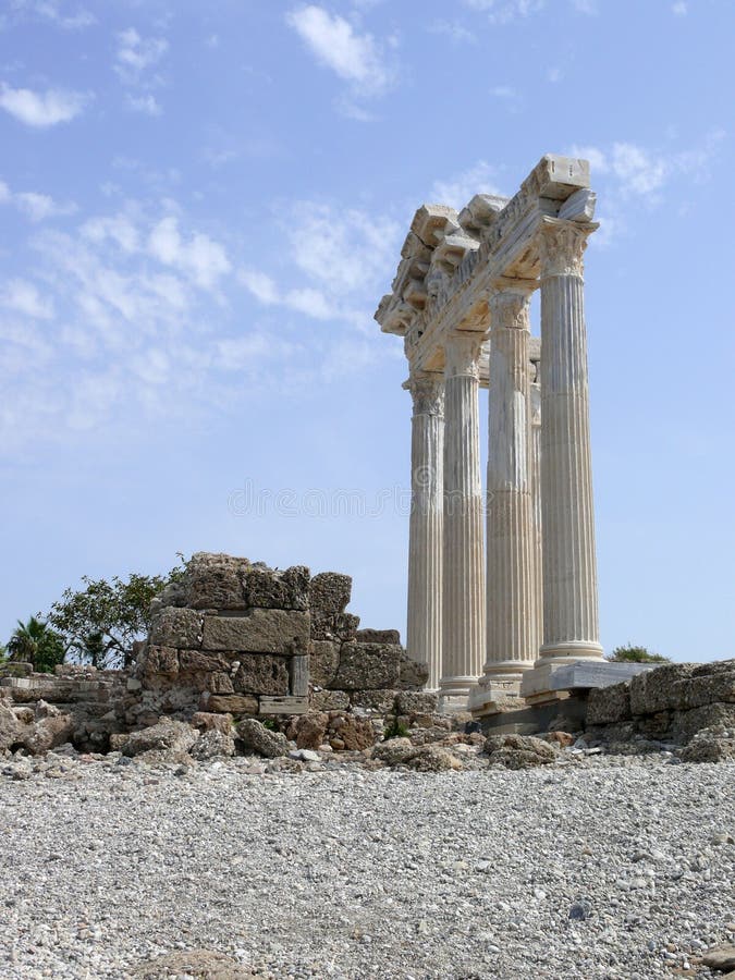 Turkey, Side - Apollo Temple Stock Image - Image of stone, turkey: 5647983