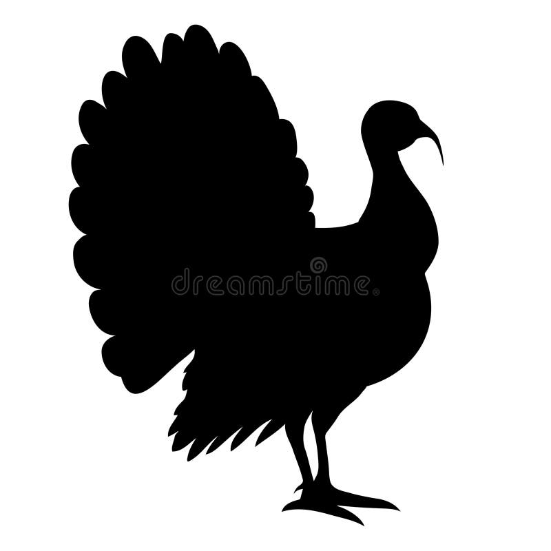 Turkey silhouette icon stock vector. Illustration of design - 287141467