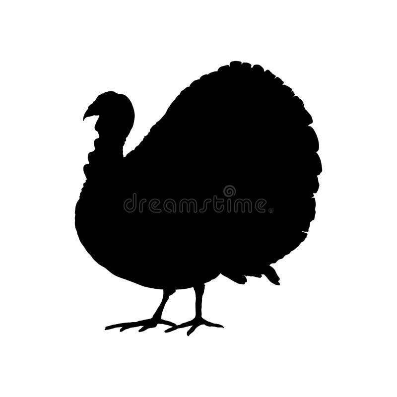 Turkey Silhouette - Vector Illustration Stock Illustration ...