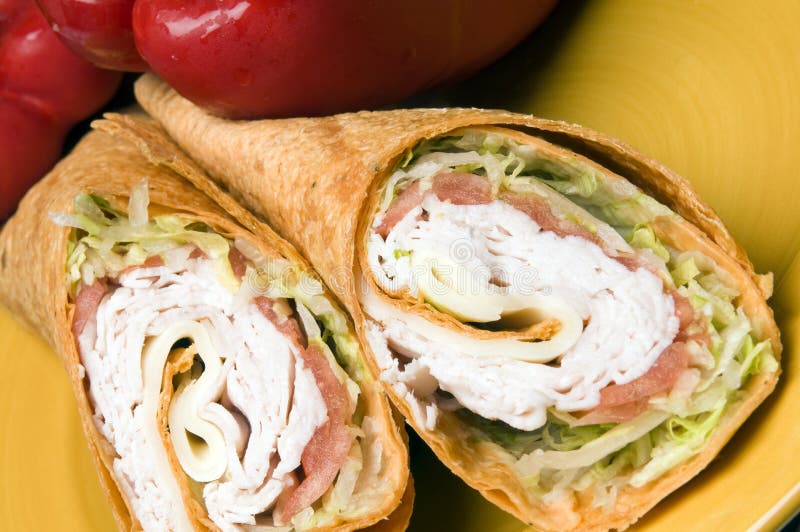 Organic sandwich wraps stock photo. Image of organic, fast - 9896838