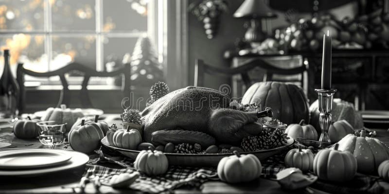 Turkey on table stock photo. Image of food, turkey, domesticated ...