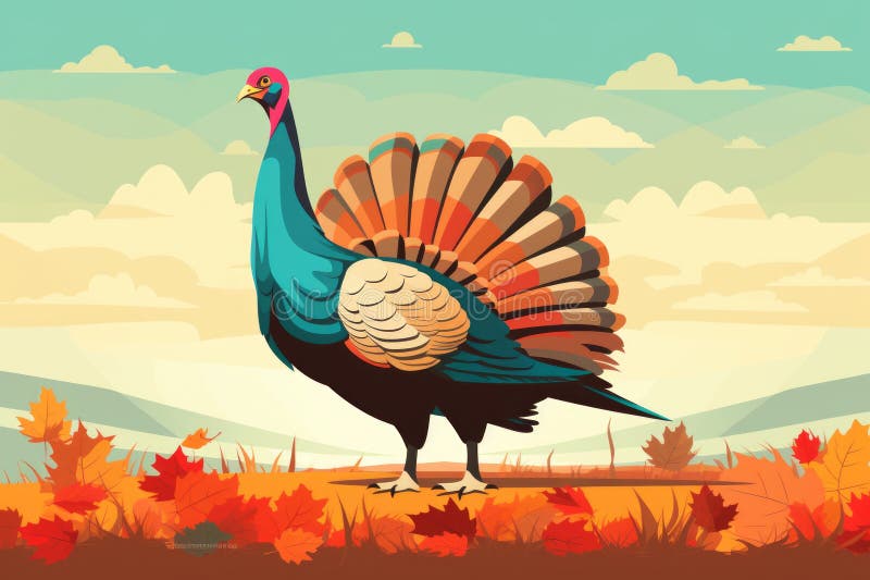 Turkey Thanksgiving Vector Illustration Stock Illustration ...
