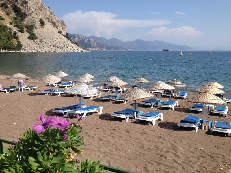 Turkey Turunc Beach and Bay Editorial Image - Image of turkish, beaches ...
