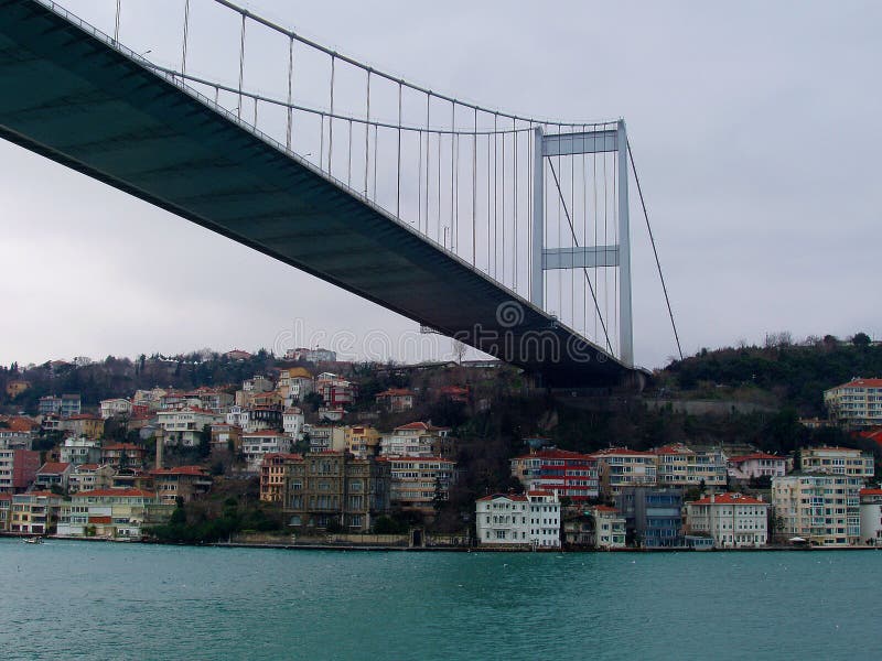 Turkey Under the bridge editorial stock image. Image of strait - 93239924