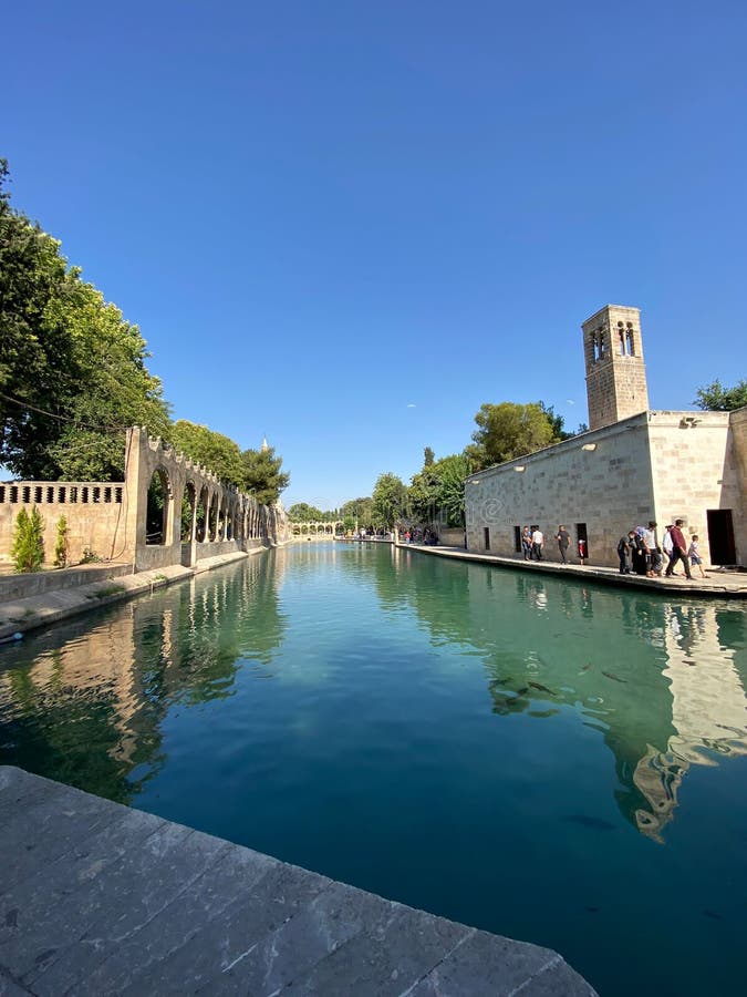 Turkey Urfa Fish Lake, City of Prophets Editorial Photo - Image of fish ...
