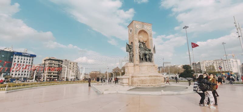 Turkey. View Istanbul S Taksim Square Editorial Photo - Image of square ...
