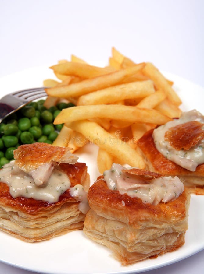 Turkey vol-au-vent meal stock photo. Image of vent, turkey - 6283428