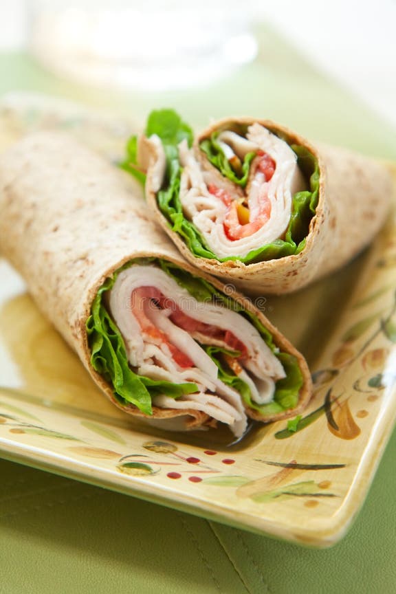 Turkey wrap stock image. Image of meat, peppers, square - 14519293