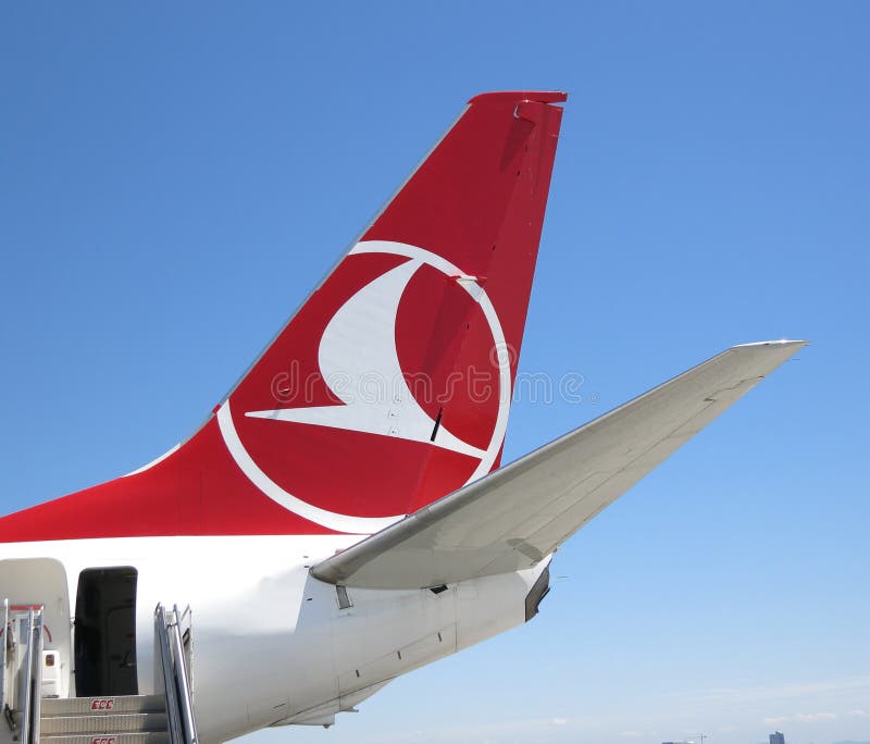 Turkish Airlines Tail and Logo Editorial Image - Image of logo, travel ...