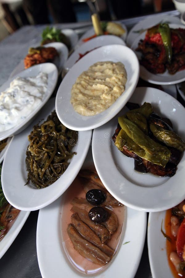Turkish appetizer foods stock photo. Image of destination - 254358648