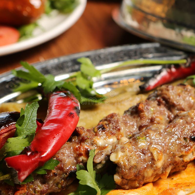 Turkish and Arabic Traditional Ramadan Kebab Stock Image - Image of ...