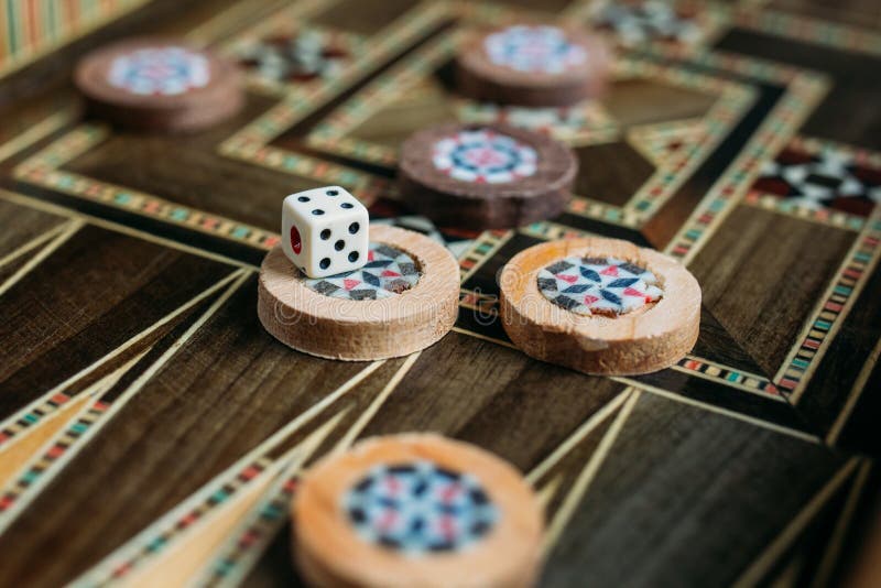 Turkish Backgammon Board Game with Mother of Pearl Inlays in Wooden ...
