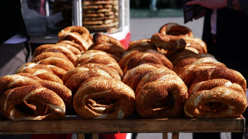 Turkish Bagel Simit Selling in a Van Stock Footage - Video of culture ...