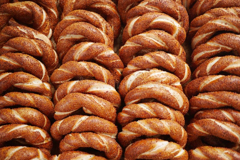 Turkish Bagel Simit Selling in a Van Stock Photo - Image of simit ...