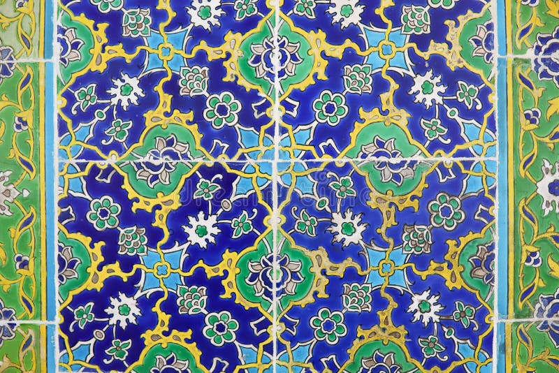 Turkish Blue Tile stock photo. Image of vintage, palace - 216325332