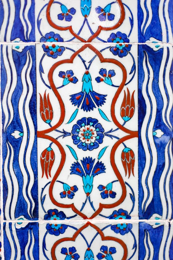 Turkish Blue Tile stock photo. Image of wall, tiled - 206079256