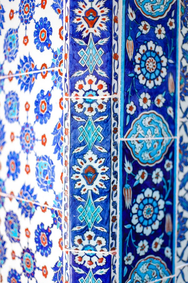 Turkish Blue Tile stock photo. Image of abstract, decorative - 206117672