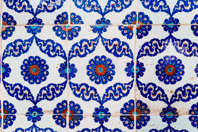 Turkish Blue Tile stock image. Image of pasa, design - 40571523