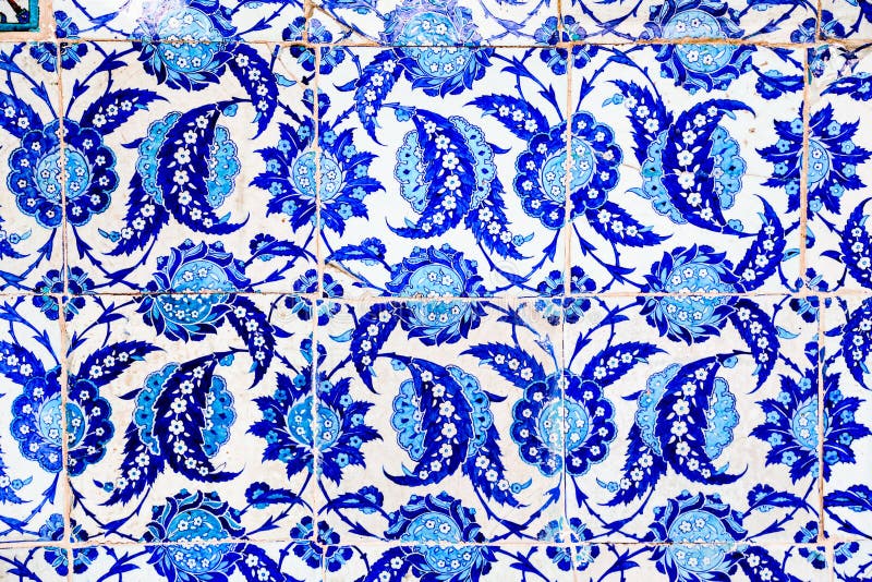 Turkish Blue Tile stock image. Image of design, tiled - 67762661