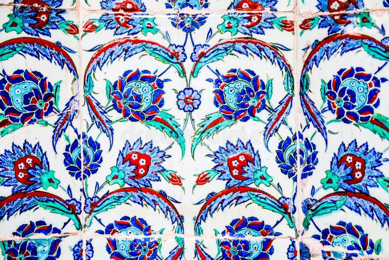Turkish Blue Tile stock image. Image of istanbul, handmade - 67870279