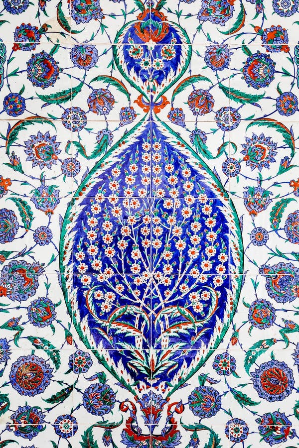Turkish Blue Tiles stock photo. Image of pattern, vintage - 132965974