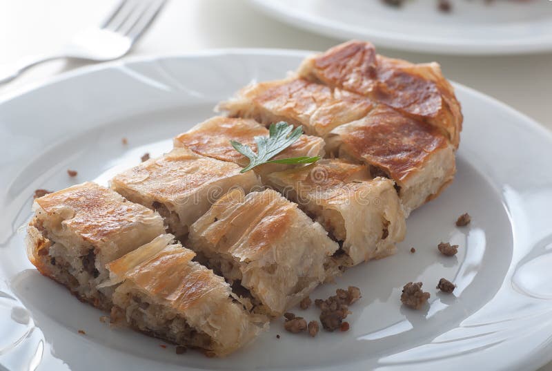 Turkish Borek - Kol Boregi stock image. Image of minced - 57690975