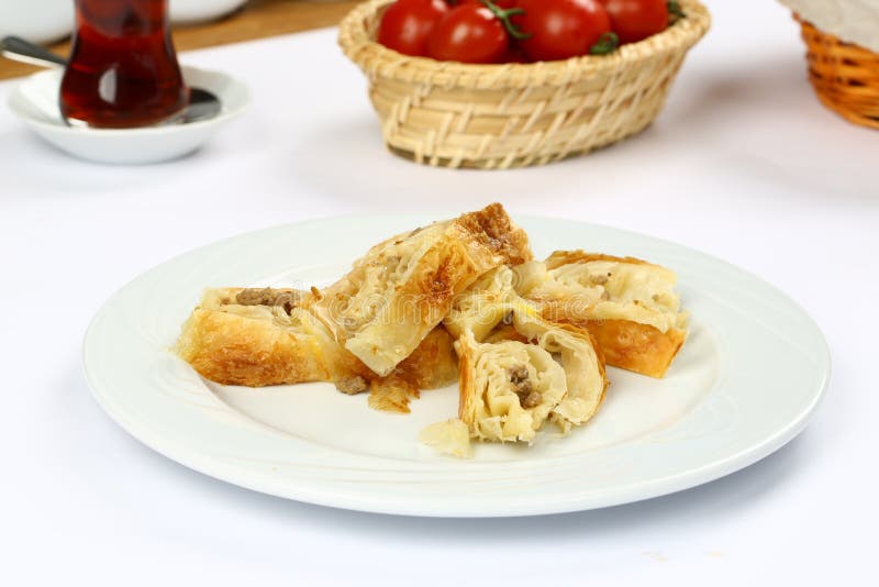 Turkish Borek - Kol Boregi stock image. Image of dough - 95885237