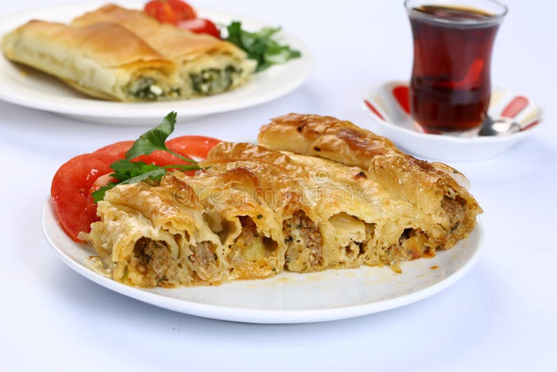 Turkish Borek - Kol Boregi stock image. Image of appetizer - 95885339
