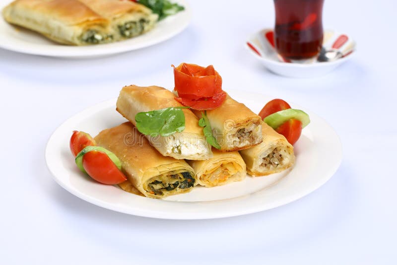 Turkish Borek stock image. Image of dinner, dining, balkan - 95885393