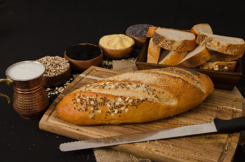 Turkish Bread from Turkish Cuisine Stock Photo - Image of bread, next ...
