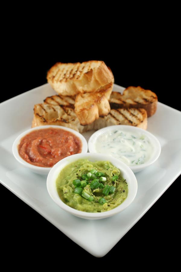 Turkish Bread and Dips stock photo. Image of delicious - 4228270