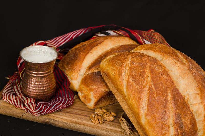 Turkish Bread from Turkish Cuisine Stock Photo - Image of board, borek ...