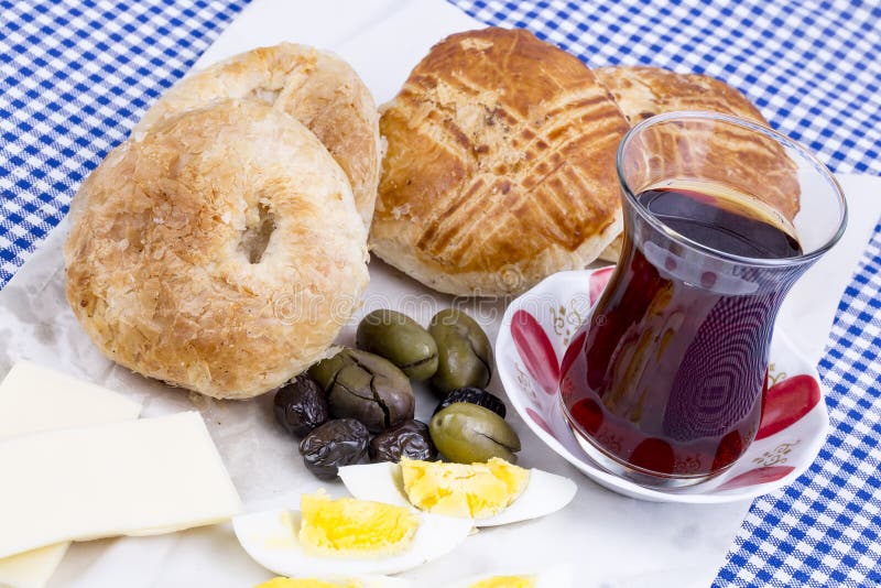 Turkish Breakfast Boyoz with Egg Famous in Ä°zmir, Turkey Stock Photo ...