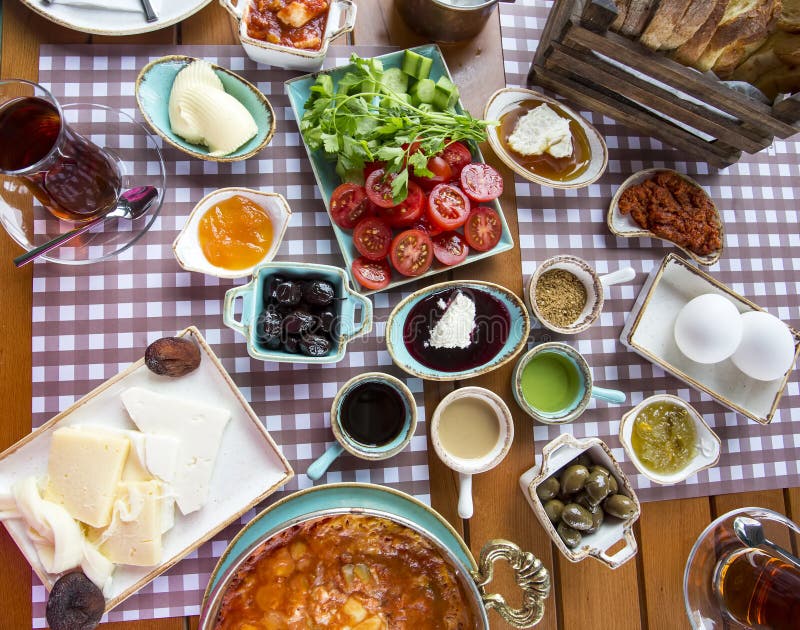 Turkish breakfast stock photo. Image of turkish, morning - 120097804