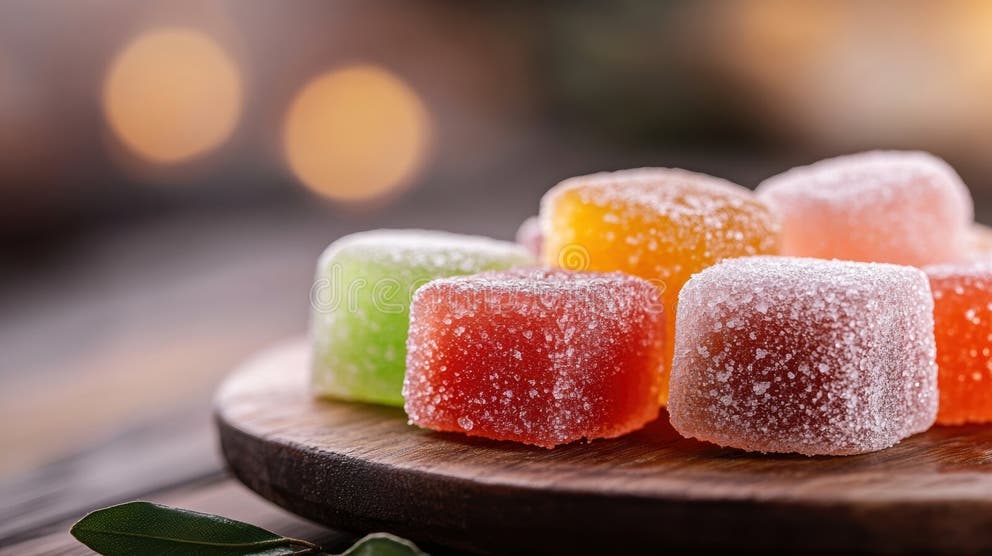 Turkish Candy Display, Turkish Candy on a Rustic Wooden Platter with ...