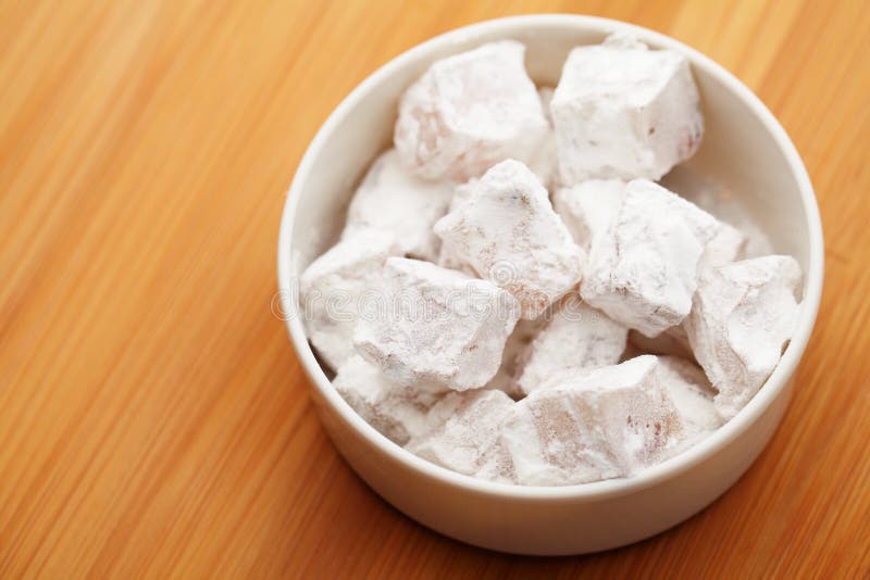 Turkish candy stock photo. Image of walnut, cube, sweetie - 31293904