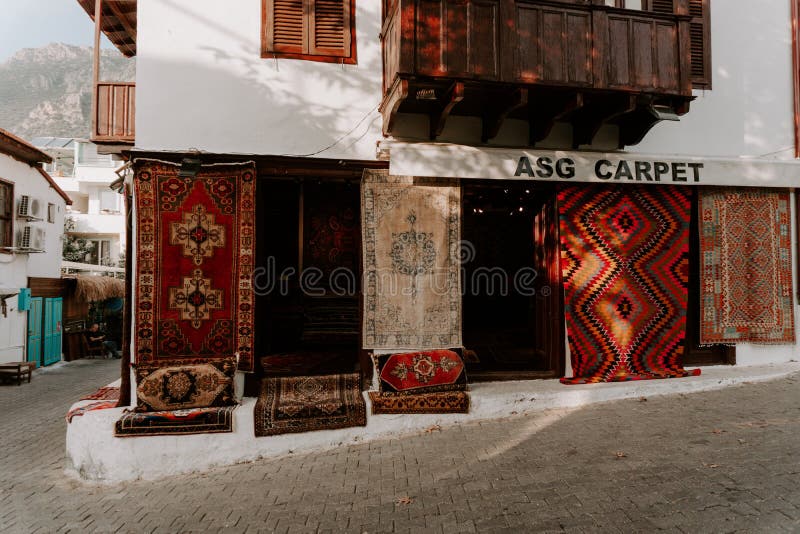 Turkish Carpet Store, Inside Carpet Bazaar in Turkey Editorial ...