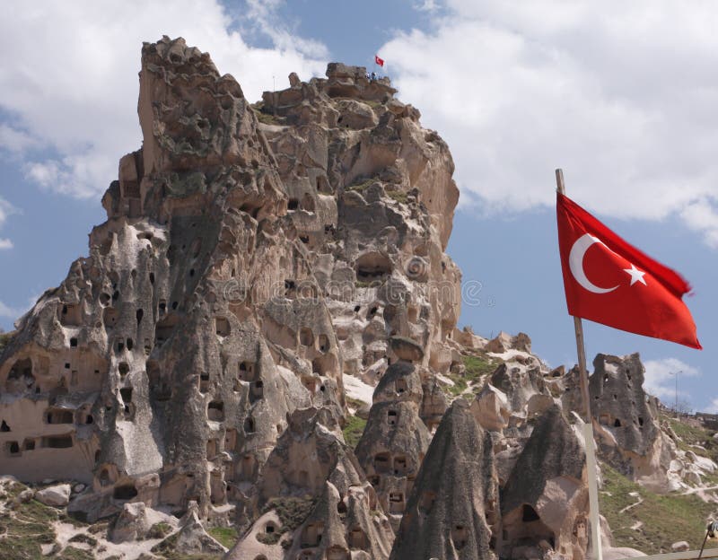 Turkish castle stock photo. Image of natural, desert - 25490822