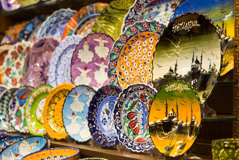 Turkish Ceramic Plates stock image. Image of turkey, decor - 47059593